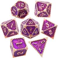 China Multi -Faceted Metal RPG Dice Flying Dragon Solid Smooth Dragon DND for sale