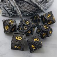 China Multi -Faceted Metal RPG Dice Flying Dragon Solid Smooth Dragon DND for sale