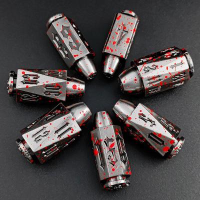 China Bullet Head Multiface Metal Dice Set Desktop Game DND#RPG#COC for sale