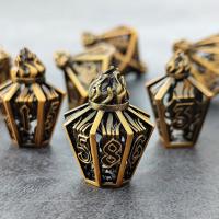 China Bird Cage Hollow Multi Face Metal Dice Of Bade Gate Dungeon And DND#RPG for sale