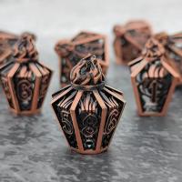 China Bird Cage Hollow Multi Face Metal Dice Of Bade Gate Dungeon And DND#RPG for sale