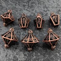 China Bird Cage Hollow Multi Face Metal Dice Of Bade Gate Dungeon And DND#RPG for sale