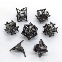 China Geely Flower Hollow Metal Dice Set RPG Dragon And Dungeon DND for sale