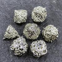 China Thorns Hollow Metal Dice Set Kusalu RPG Dragon And Dungeon DND for sale