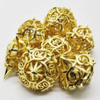 China Thorns Hollow Metal Dice Set Kusalu RPG Dragon And Dungeon DND for sale