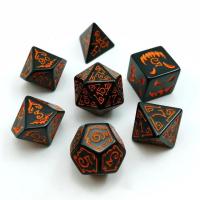 China Polymodial Resin Dice 7PCS RPG Dice Set D4 D6 D8 D10 D12 D20 D20 for sale