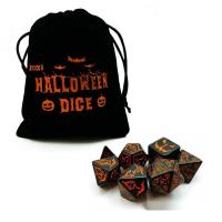 China Polymodial Resin Dice 7PCS RPG Dice Set D4 D6 D8 D10 D12 D20 D20 for sale