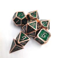 China Time Digital Solid Metal Dice Dragon And Dungeon DND RPG COC for sale