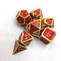 China Time Digital Solid Metal Dice Dragon And Dungeon DND RPG COC for sale
