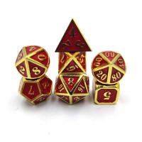China DND RPG Mini Metal Dice Running Group Game  For Board Games Multi -Face for sale