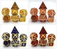 China DND RPG Mini Metal Dice Running Group Game  For Board Games Multi -Face for sale