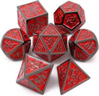 China Spider -Man Solid Metal Polyhedral Dice Set DND RPG Luxury Style for sale