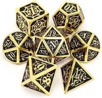China Spider -Man Solid Metal Polyhedral Dice Set DND RPG Luxury Style for sale