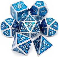 China Spider -Man Solid Metal Polyhedral Dice Set DND RPG Luxury Style for sale