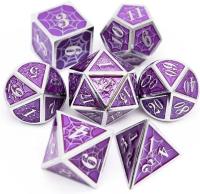 China Spider -Man Solid Metal Polyhedral Dice Set DND RPG Luxury Style for sale