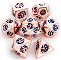 China Spider -Man Solid Metal Polyhedral Dice Set DND RPG Luxury Style for sale