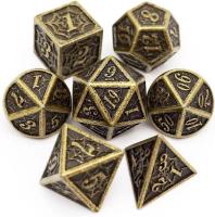 China Spider -Man Solid Metal Polyhedral Dice Set DND RPG Luxury Style for sale