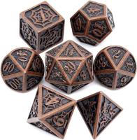 China Spider -Man Solid Metal Polyhedral Dice Set DND RPG Luxury Style for sale
