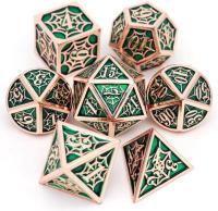 China Spider -Man Solid Metal Polyhedral Dice Set DND RPG Luxury Style for sale