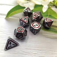 China Antique Bronze Metal Dice Set Fifth Person Gaming Color Stray Earth Alloy Dice for sale