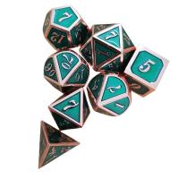China Enamel Crafts Solid Metal Dice Set Bude Men'S Door Cruch DND RPG for sale