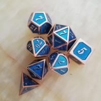 China Enamel Crafts Solid Metal Dice Set Bude Men'S Door Cruch DND RPG for sale