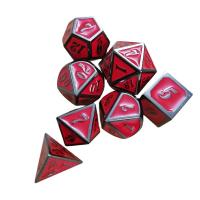 China Enamel Crafts Solid Metal Dice Set Bude Men'S Door Cruch DND RPG for sale