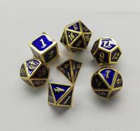 China Enamel Crafts Solid Metal Dice Set Bude Men'S Door Cruch DND RPG for sale
