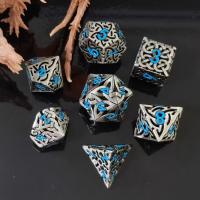 China Intertwined Hollow DND RPG Metal Dice Dragon And Underground City Board Game for sale