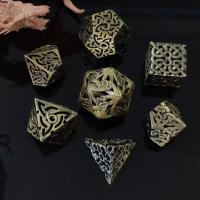 China Intertwined Hollow DND RPG Metal Dice Dragon And Underground City Board Game for sale