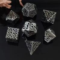 China Intertwined Hollow DND RPG Metal Dice Dragon And Underground City Board Game for sale