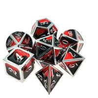 China Colorful Enamel Craftsmanship Solid Metal Dice Dragon And Board Game DND RPG for sale