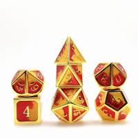 China Colorful Enamel Craftsmanship Solid Metal Dice Dragon And Board Game DND RPG for sale