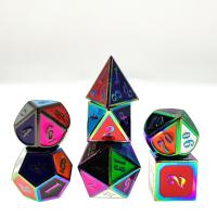 China Colorful Enamel Craftsmanship Solid Metal Dice Dragon And Board Game DND RPG for sale