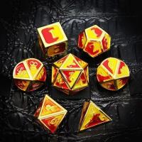 China Colorful Enamel Craftsmanship Solid Metal Dice Dragon And Board Game DND RPG for sale