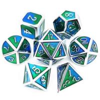 China Colorful Enamel Craftsmanship Solid Metal Dice Dragon And Board Game DND RPG for sale