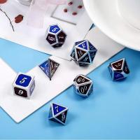 China Colorful Enamel Craftsmanship Solid Metal Dice Dragon And Board Game DND RPG for sale