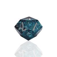 China Blue Black Resin Material Dice Set Dragon And Dungeon Polyhedral for sale