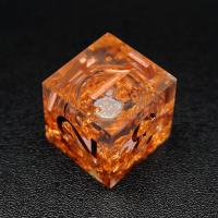 China Yellow Flurry Line RPG Resin Dice Set Krusu DND For Gifts And Collections for sale