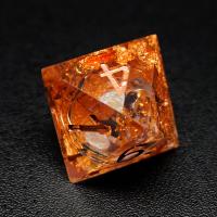 China Yellow Flurry Line RPG Resin Dice Set Krusu DND For Gifts And Collections for sale