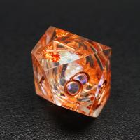 China Yellow Flurry Line RPG Resin Dice Set Krusu DND For Gifts And Collections for sale