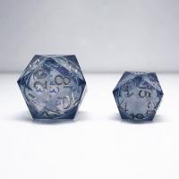 China One Sequined Liquid Flow Sand Resin Dice# Dnd#Rpg#Coc Smooth Edge for sale