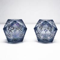 China One Sequined Liquid Flow Sand Resin Dice# Dnd#Rpg#Coc Smooth Edge for sale