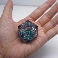 China One Sequined Liquid Flow Sand Resin Dice# Dnd#Rpg#Coc Smooth Edge for sale