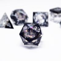 China Green Resin Digital Dice Set Multi -Faceted Tablet Game Dice#Rpg#Dnd#Coc for sale