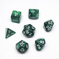 China Poly Color Resin Dice Set#Rpg#Dnd#Coc Marble Pattern Preminum and Luxury for sale