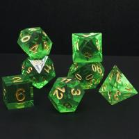 China Multi -Color Resin material Dice Set#Rpg#Dnd#Coc Transparent for sale