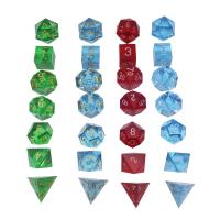 China Multi -Color Resin material Dice Set#Rpg#Dnd#Coc Transparent for sale