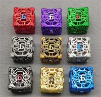 China Chongtian Snake Hollow Metal Dice Set Multi -Faceted Table Game #Dnd#Rpg#Coc for sale