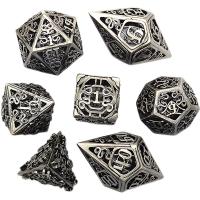 China Chongtian Snake Hollow Metal Dice Set Multi -Faceted Table Game #Dnd#Rpg#Coc for sale